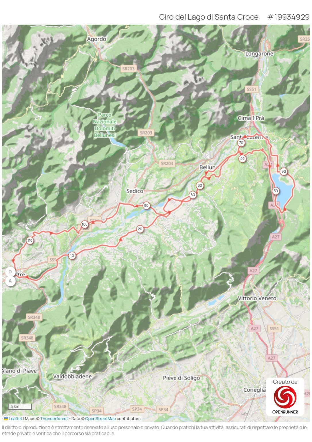 Uscita nr. 23: Giro del Lago di Santa Croce e la Spatcciata per il ...